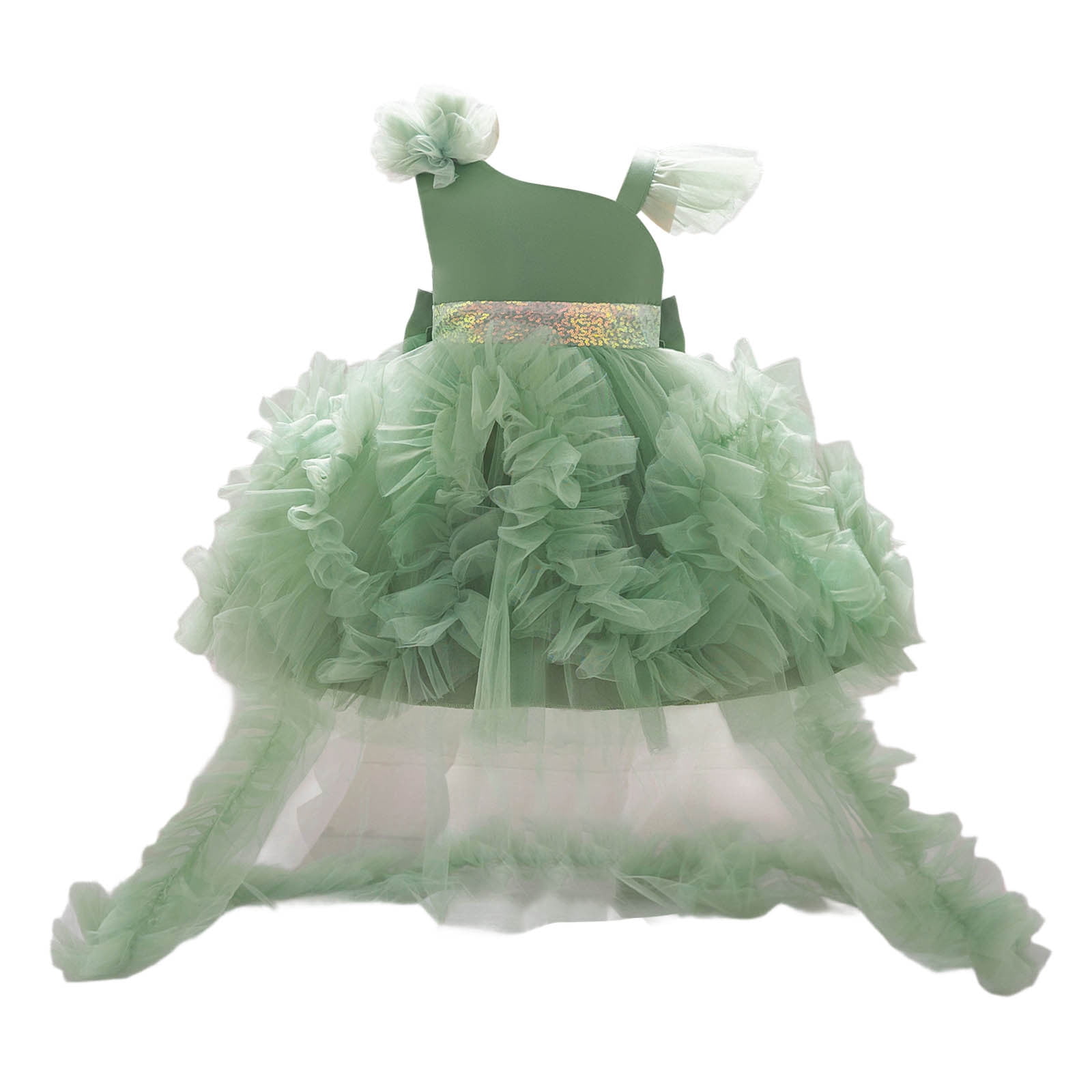 Boho Dresses for Girl Party Long Train Gown Birthday Pant Girls ...