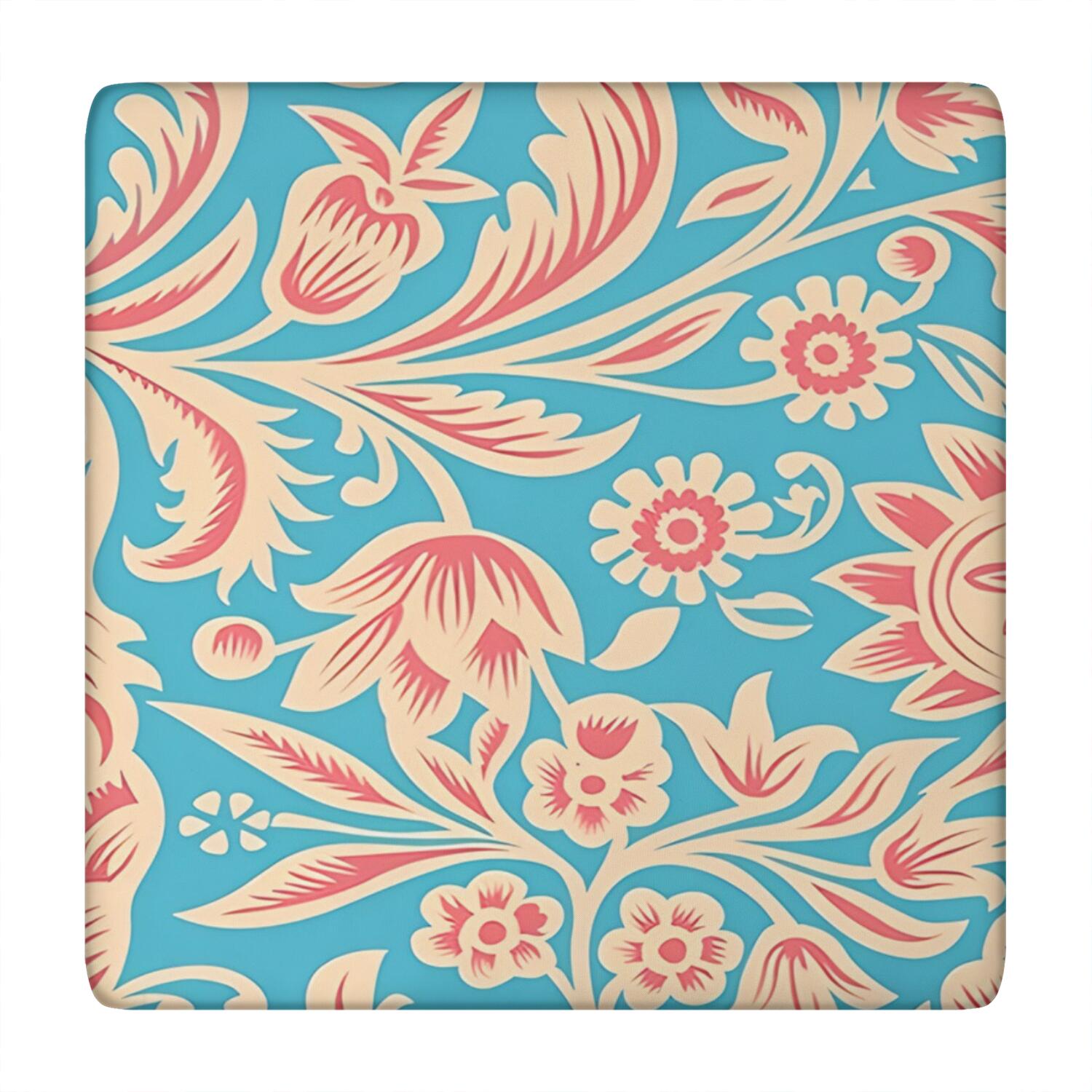 Boho Elastic Fitted Tablecloth - Square Table Cover with Snug Fit ...