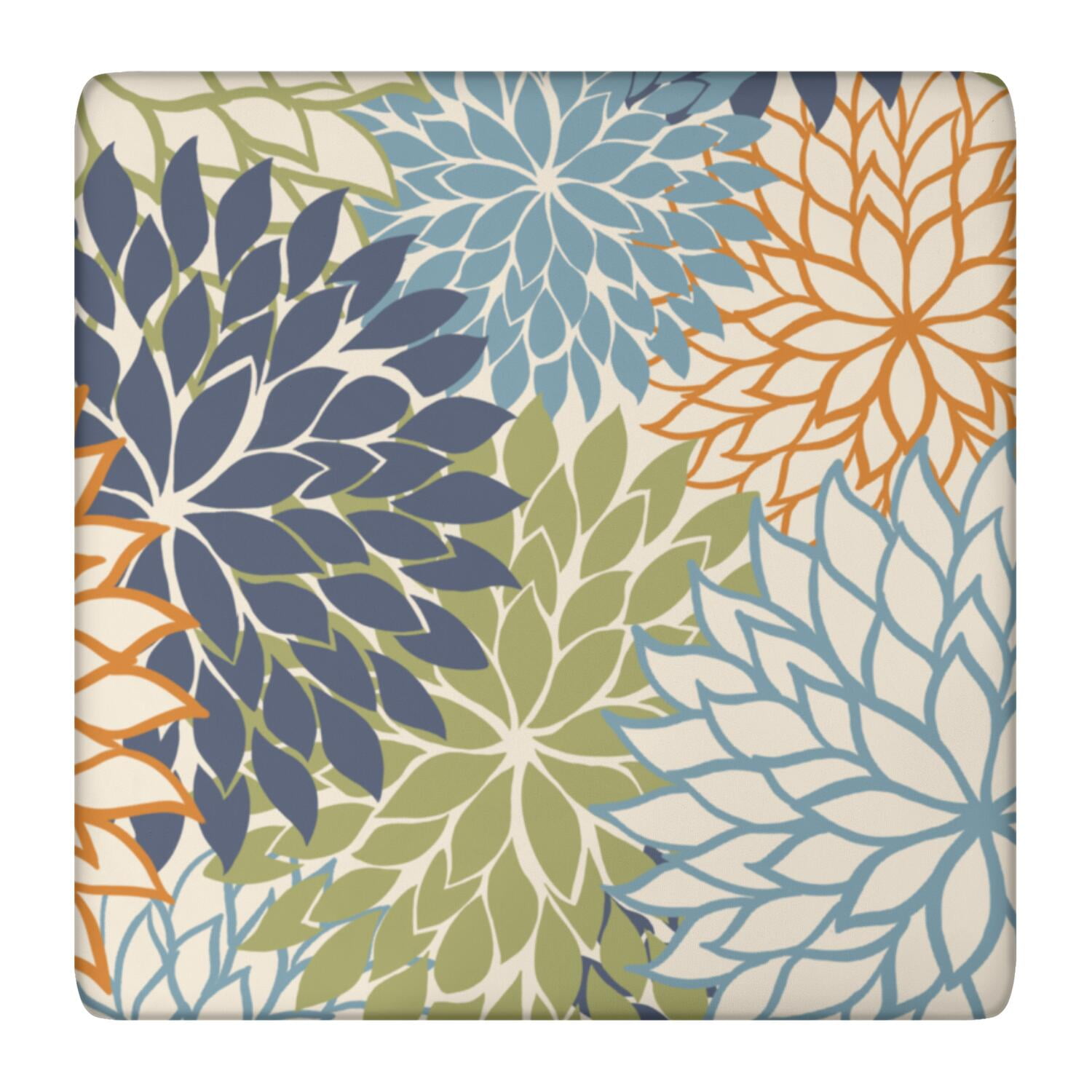 Boho Elastic Fitted Tablecloth - Square Table Cover with Snug Fit ...