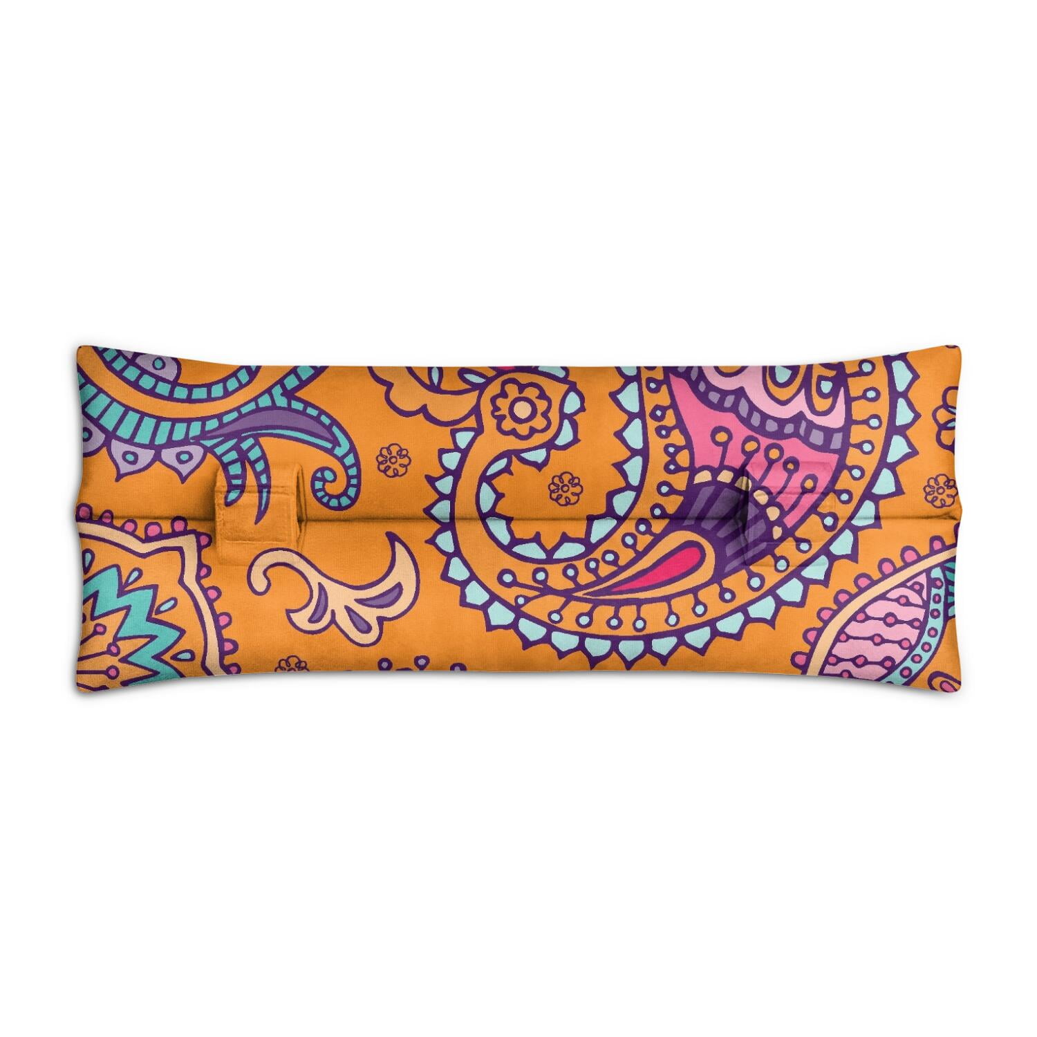 Boho Elegant Paisley Seatbelt Pillow - Post-Surgery Recovery Cushion ...