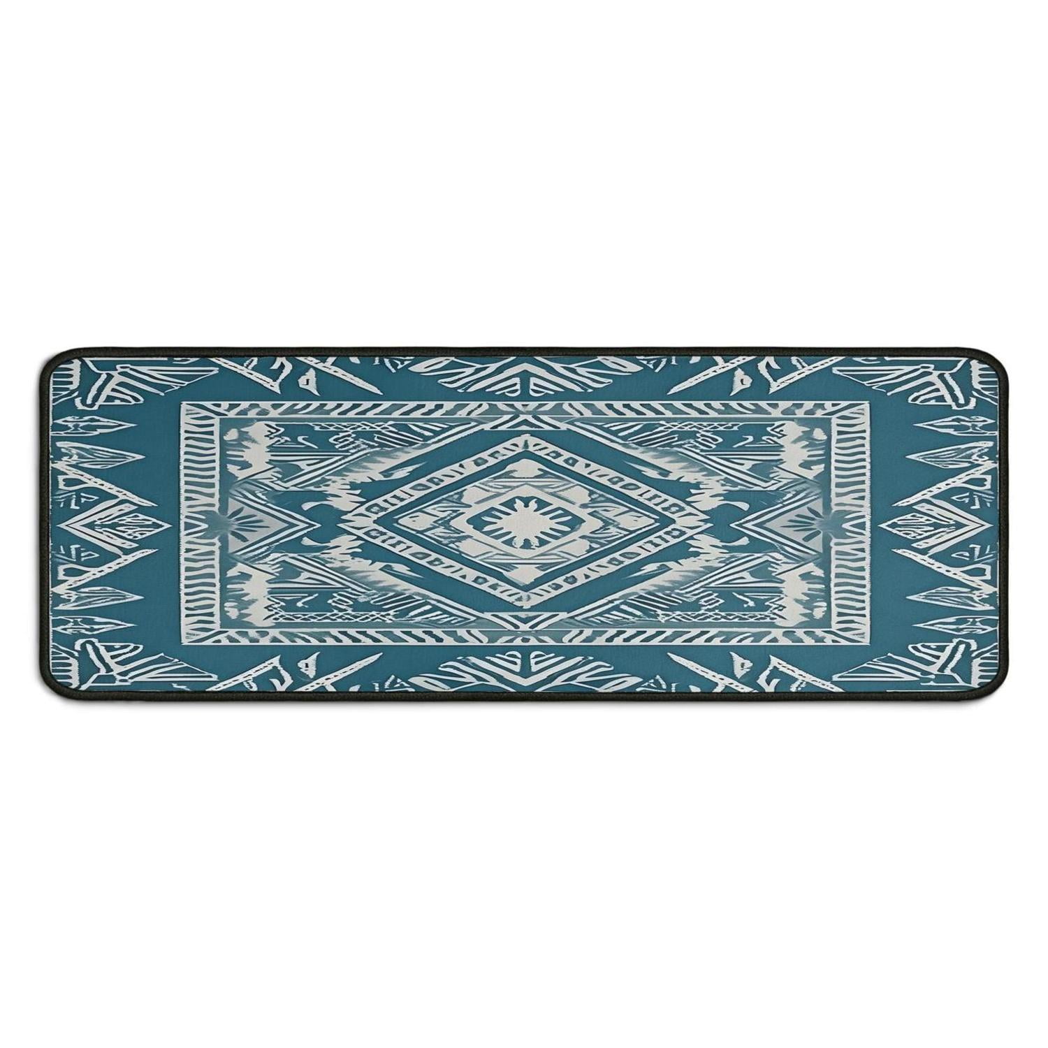 Boho Enthic Vintage National Pattern Kitchen Rugs Set Of 2 Cushioned ...