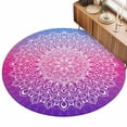 Boho Ethnic Blossom Floral Area Rug, Decor Gradient Texture Non-Slip ...