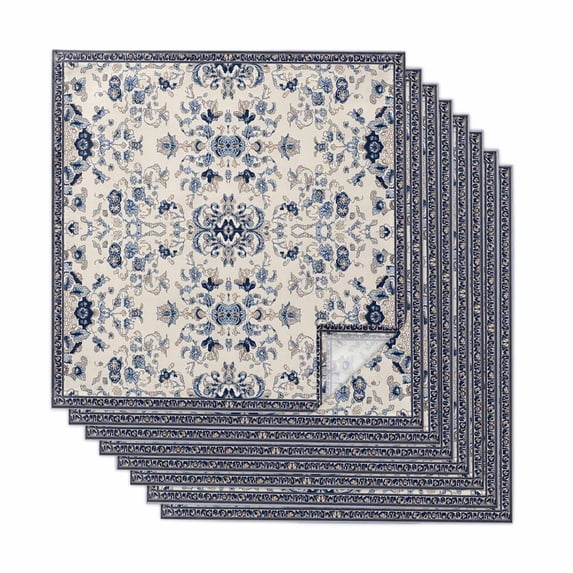 Boho Ethnic Cloth Napkins, Vintage Shabby Southwest Floral Motifs ...