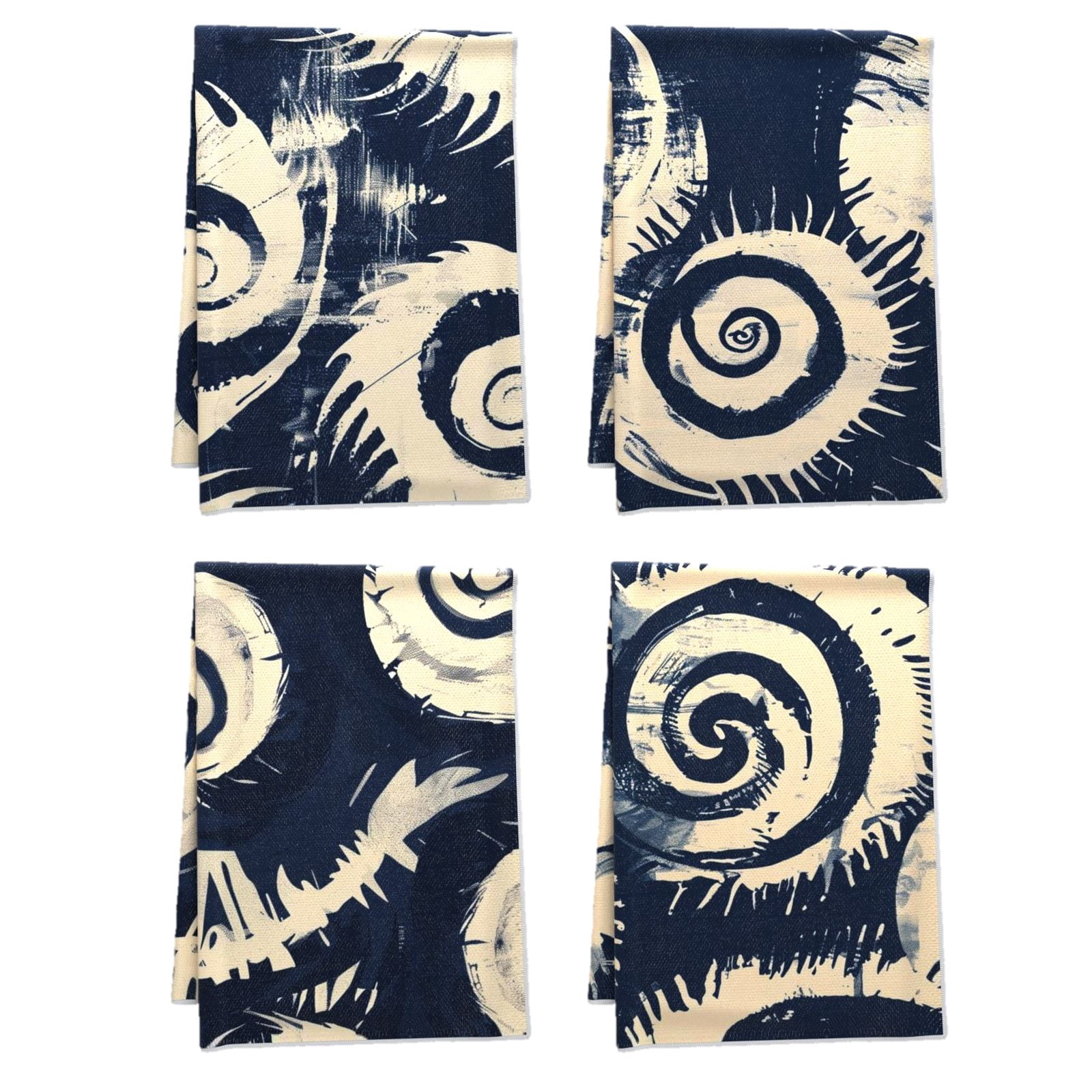 Boho Ethnic Hand Towels, Comfortable Abstract Spiral Dish Cloth and ...