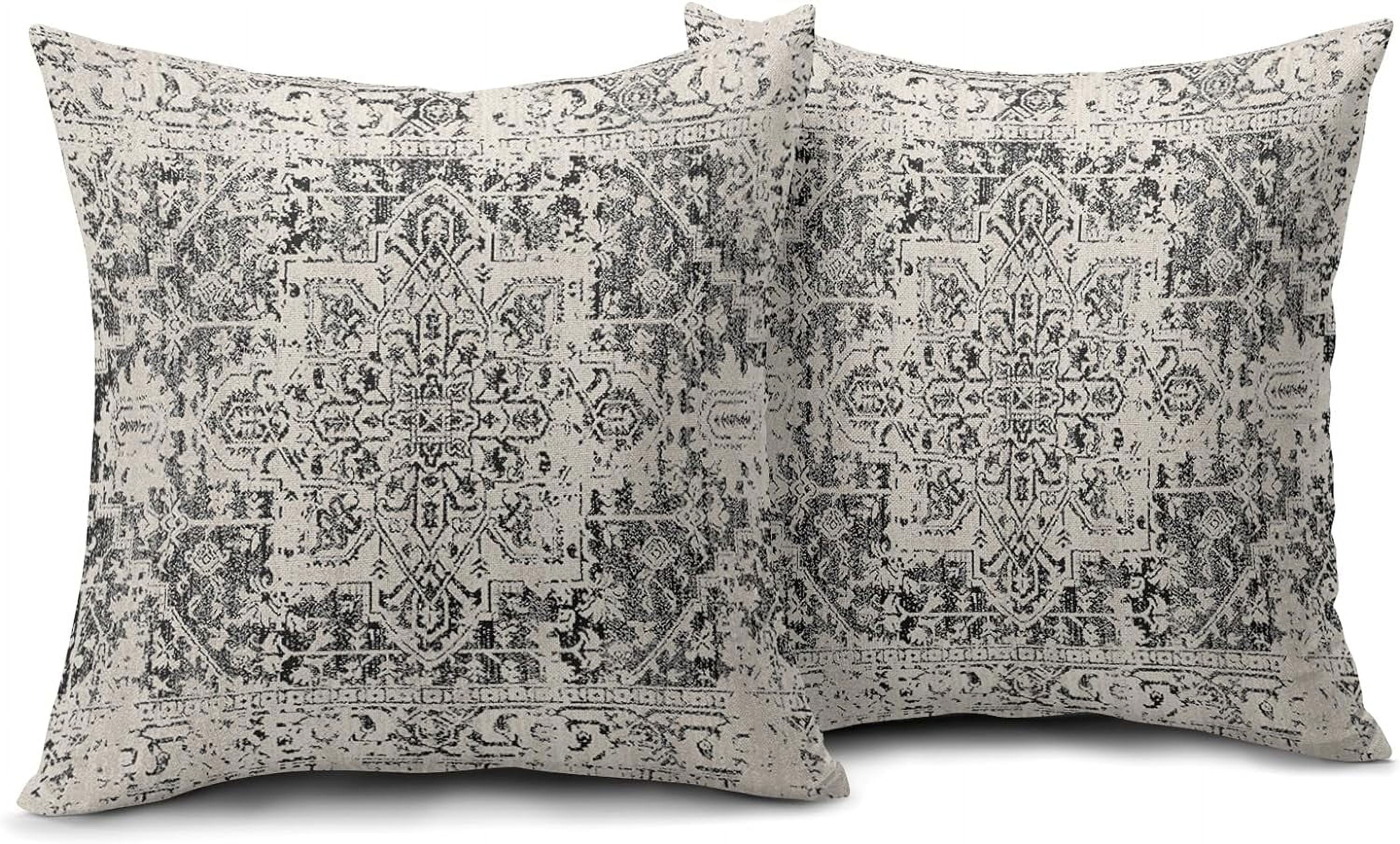 Boho Ethnic Pillow Covers 20x20 Inch Set of 2 Bohemian Carpet Throw ...