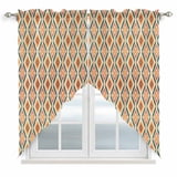 Boho Ethnic Style Swag Curtain Valance for Window 2 Panels Retro Yellow ...