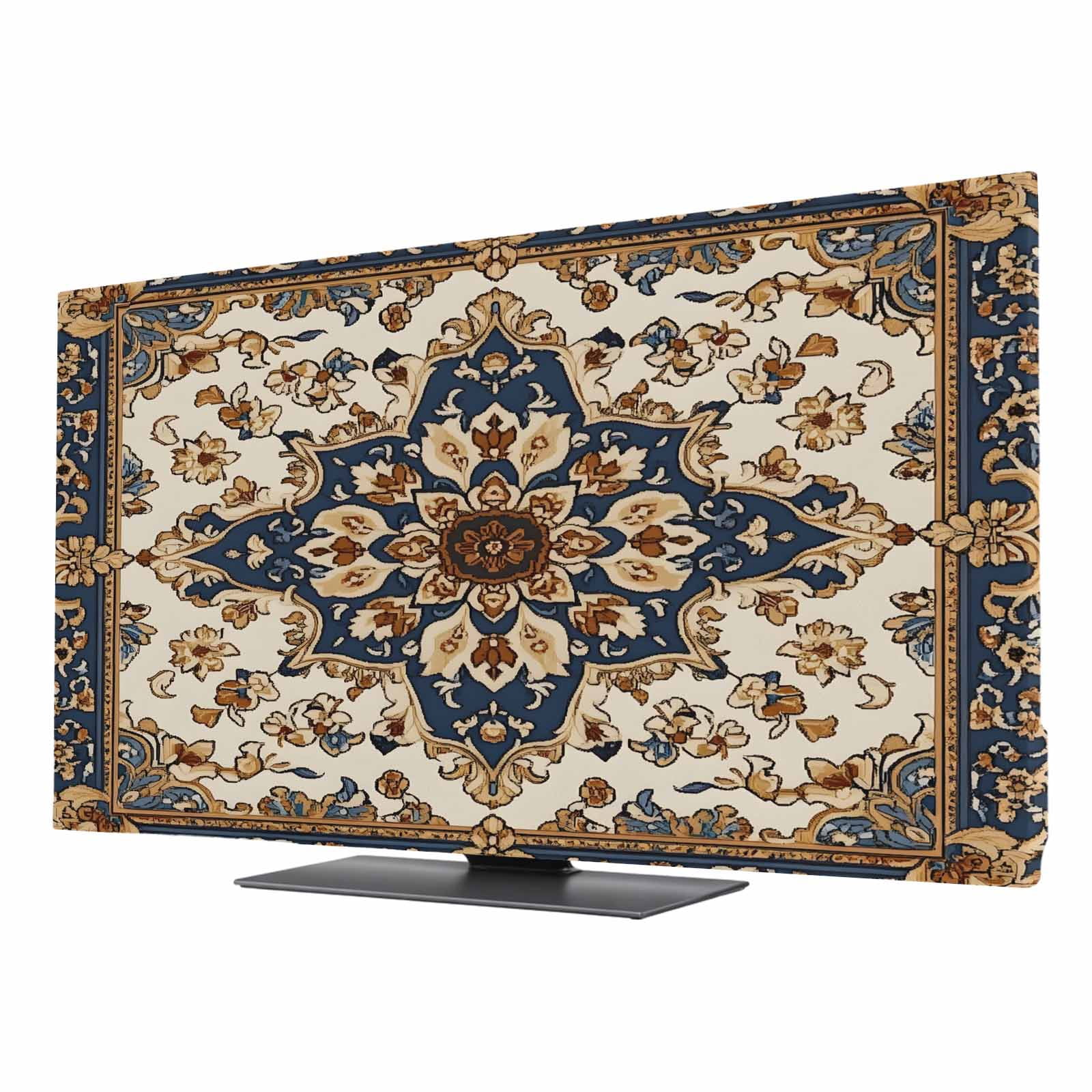 Boho Ethnic TV Cover for 32 Inch Screen,Stretch Fabric Dustproof TV ...