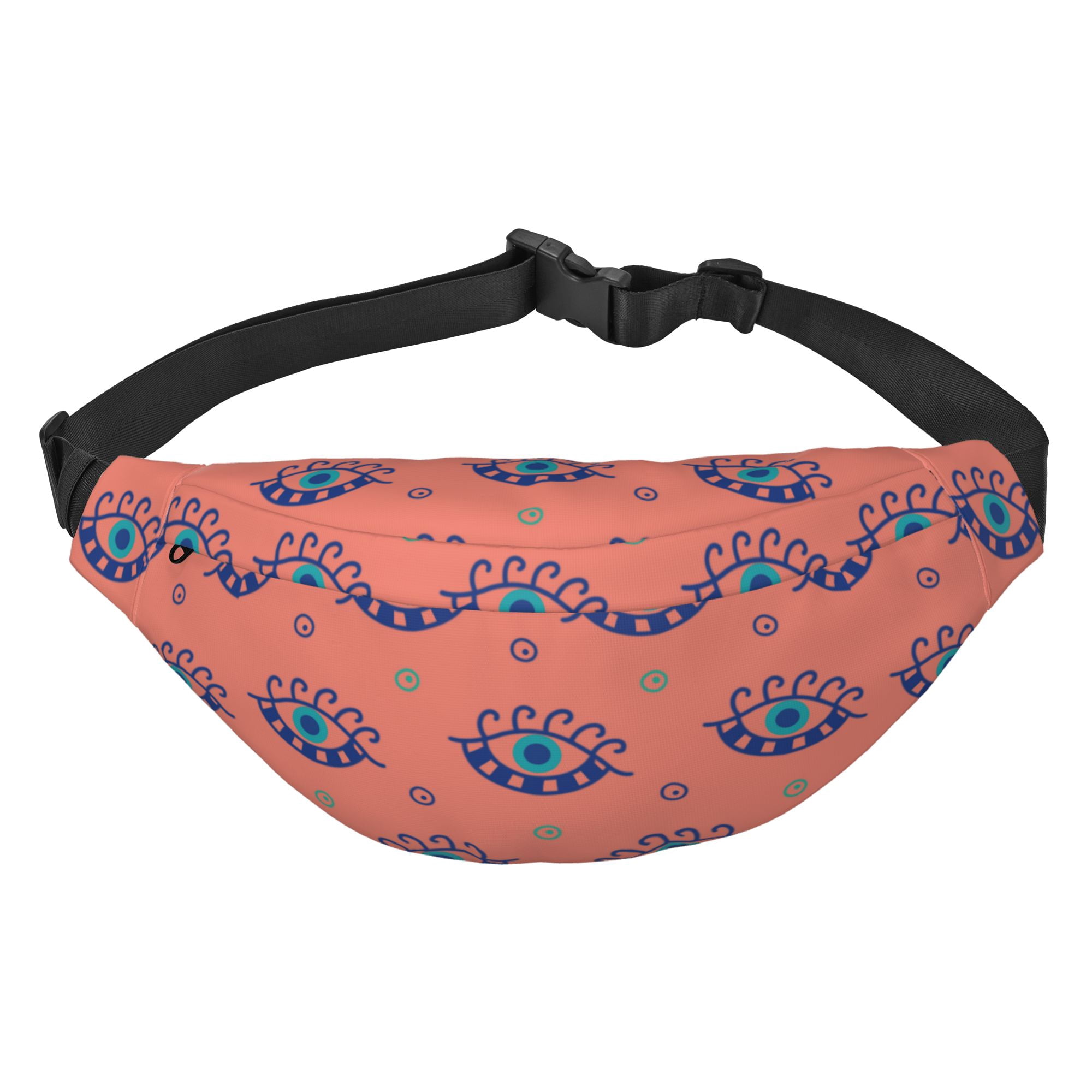Boho Eyes Doodles Pattern Fashion Waist Chest Bag Adjustable Belt Chest ...