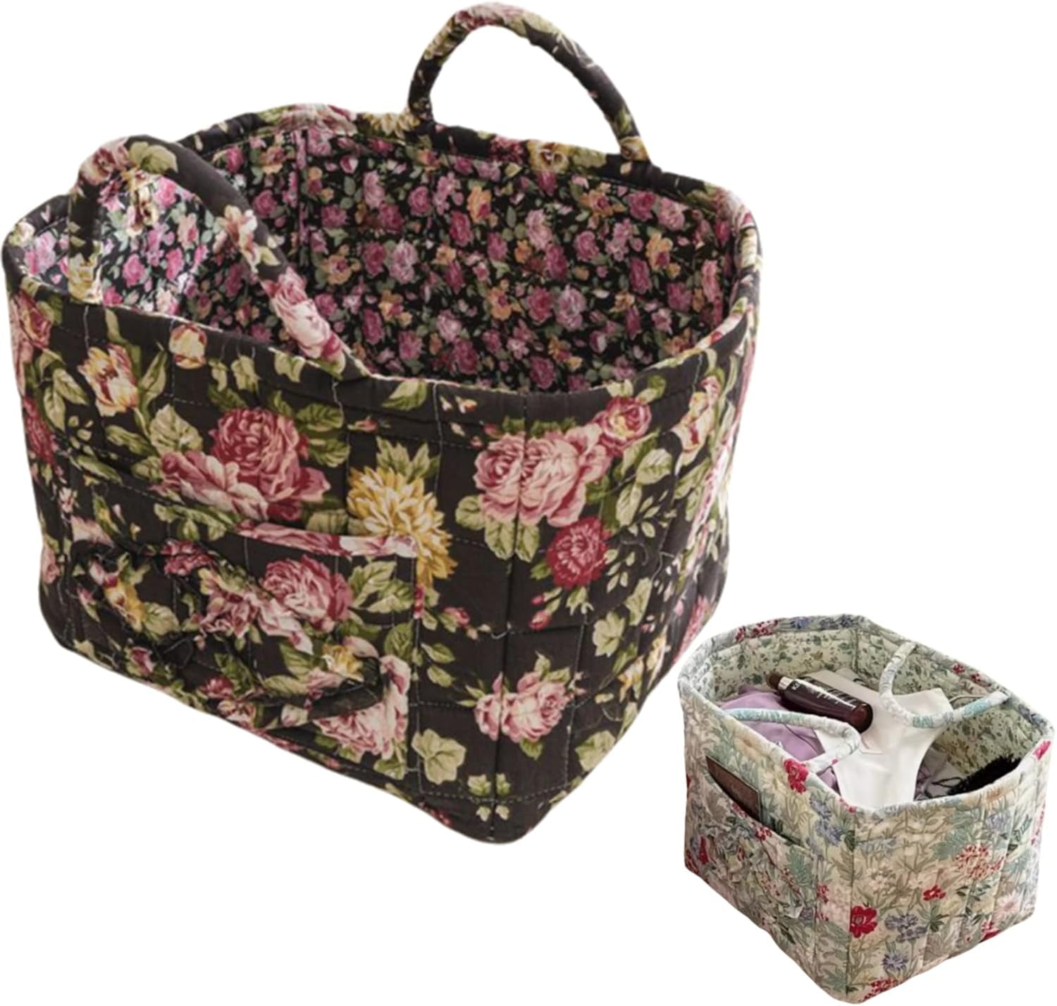 Boho Fabric Storage Basket, 2025 New Large Capacity Fabric Decorative ...