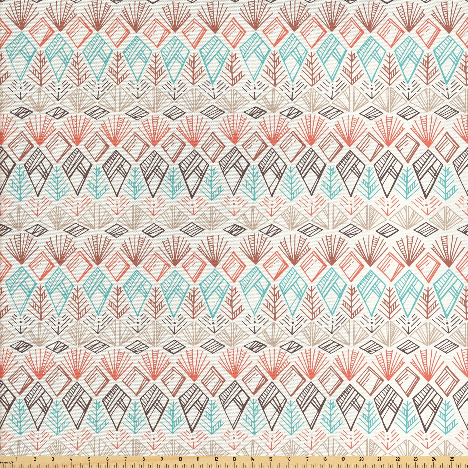 Ambesonne Boho Fabric by the Yard Upholstery, Peruvian, 3 Yards ...