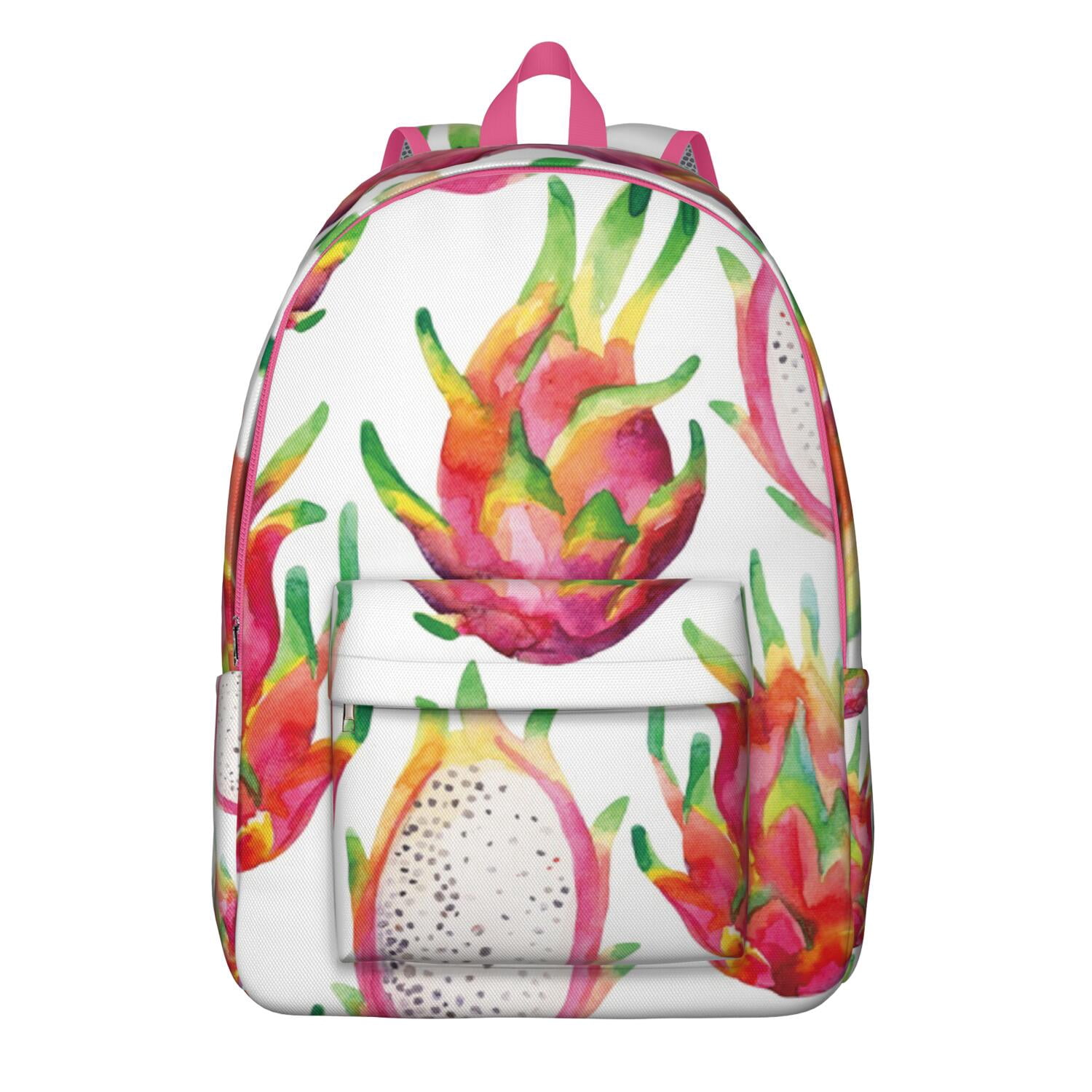 Boho Fanny Pack with Cute Pitaya Dragon Fruit Print – Tropical Exotic ...