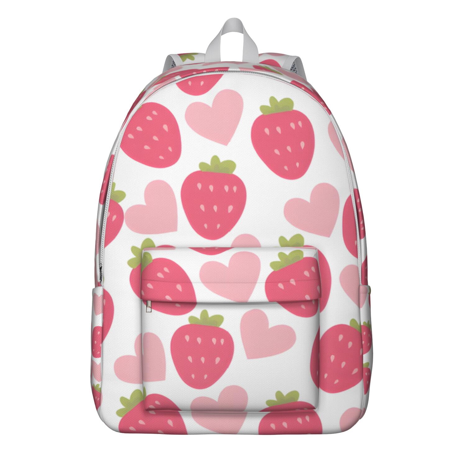 Boho Fanny Pack with Fresh Strawberry and Flower Pattern – Cute and ...