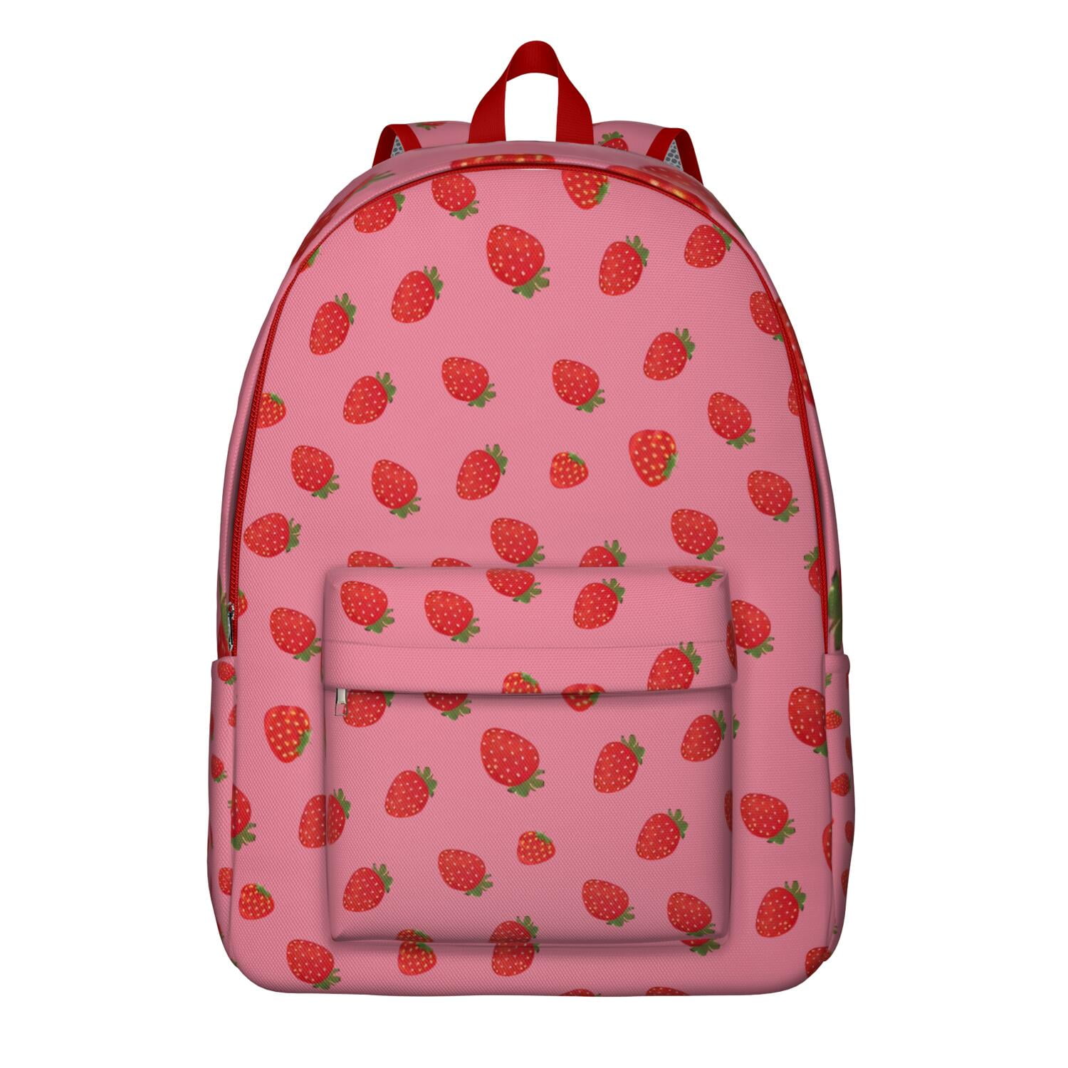 Boho Fanny Pack with Fresh Strawberry and Flower Pattern – Cute and ...