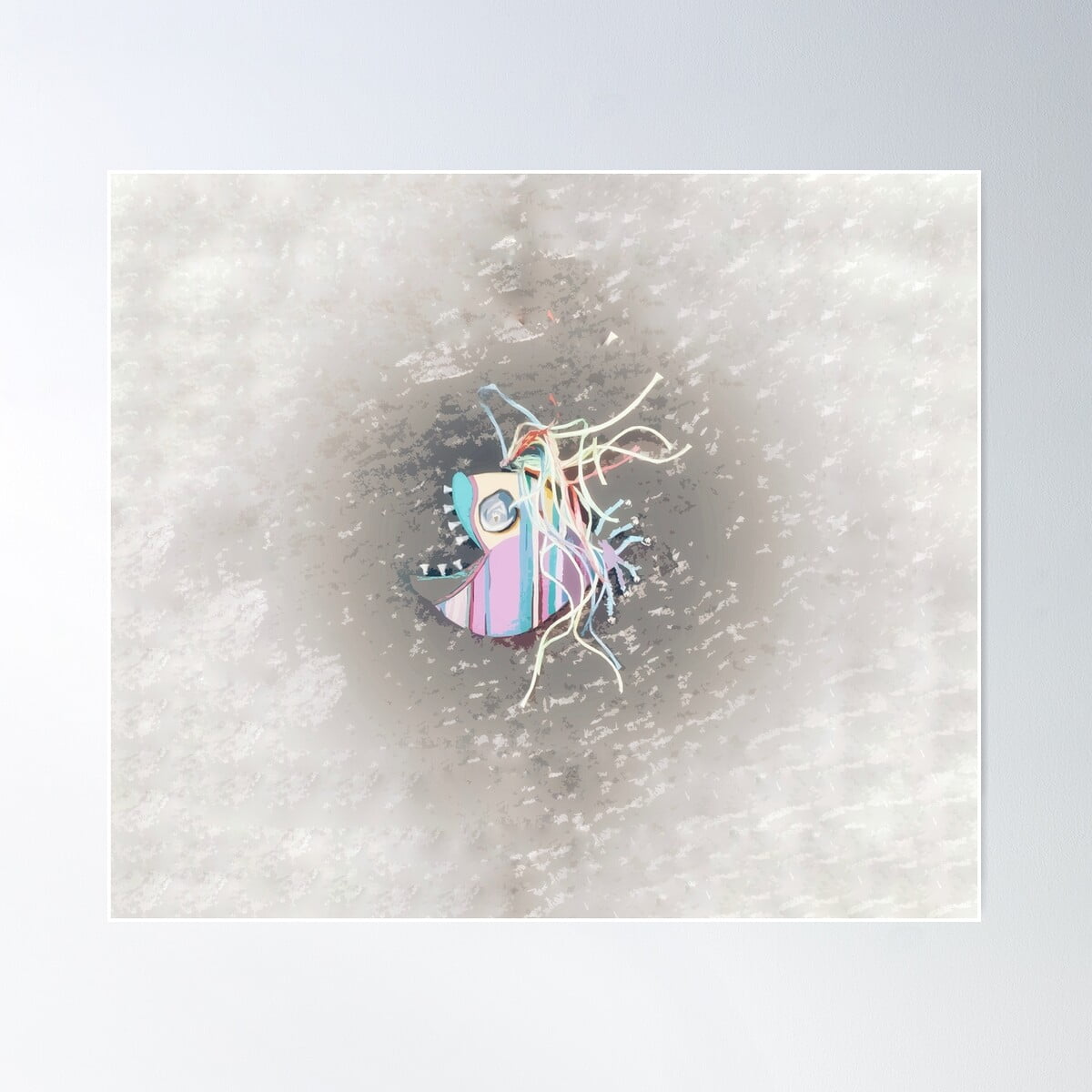 Boho Fish 17 Coastal Design Style A Edited Photo Of Wooden Fish Wall ...