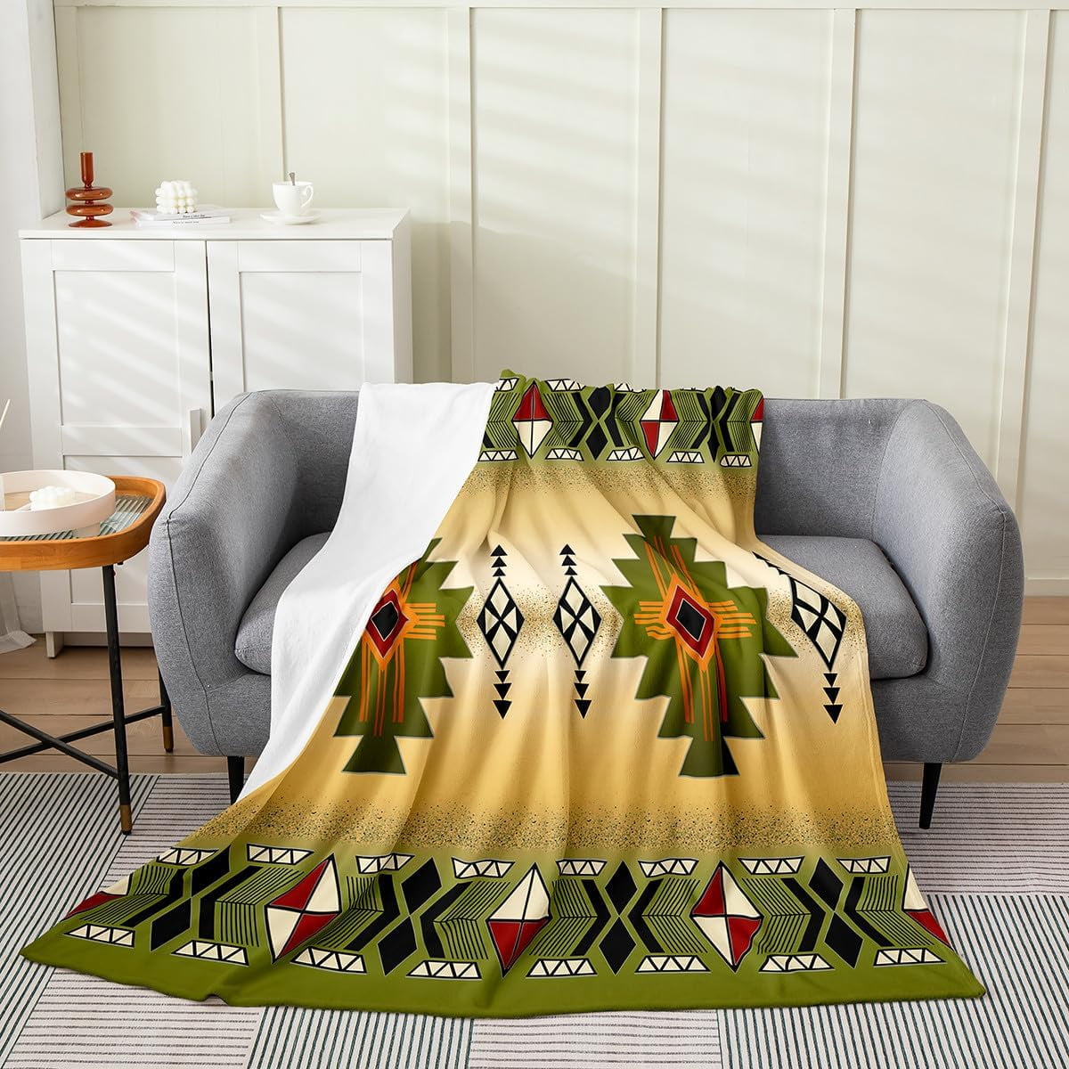 Boho Flannel Blanket Throw 50x60 Inch Decor Fleece Throw Blanket for ...