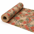 Boho Floral 1 Roll (Pack of 1) All Occasion Flower Gift Wrap Paper ...