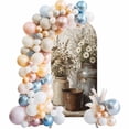 Boho Floral Arch Backdrop Cover 6.6 FT Vintage Dried Flowers Milk Jugs ...
