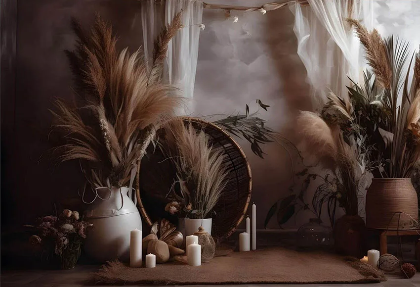 Boho Floral Arches Pampas Adult Birthday Wedding Maternity Portrait r ...