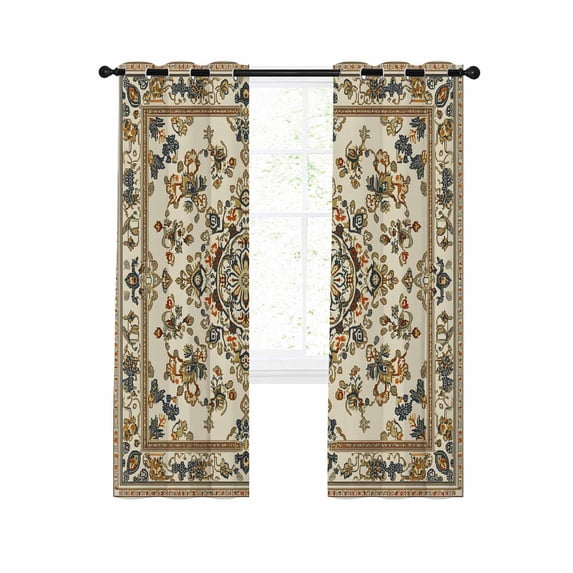 Boho Floral Blackout Curtains 96 Inches Long for Bedroom, Modern ...