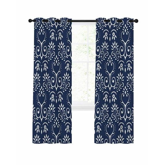 Boho Floral Blackout Curtains for Bedroom Living Room, Abstract Art ...