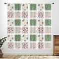 Boho Floral Curtains,Vintage Patchwork Flower Country Spring Colorful ...