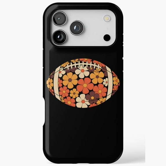 Boho Floral Football Thanksgiving Fall Game Day iPhone 11 through 17 ...