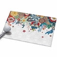Boho Floral Front Door Rugs 2x3ft Abstract Bohemian Bloom Flower ...