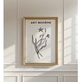 Boho Floral Line Art Print Minimalist Botanical Drawing Unframed Paper ...