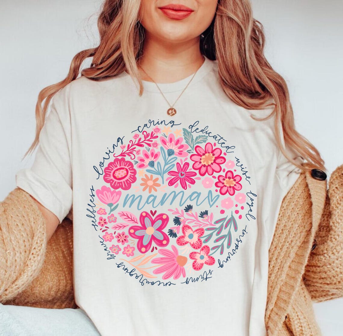 Boho Floral Mama Shirt, Mothers Day ,Trendy Mom Spring Tee, Cute Mom ...