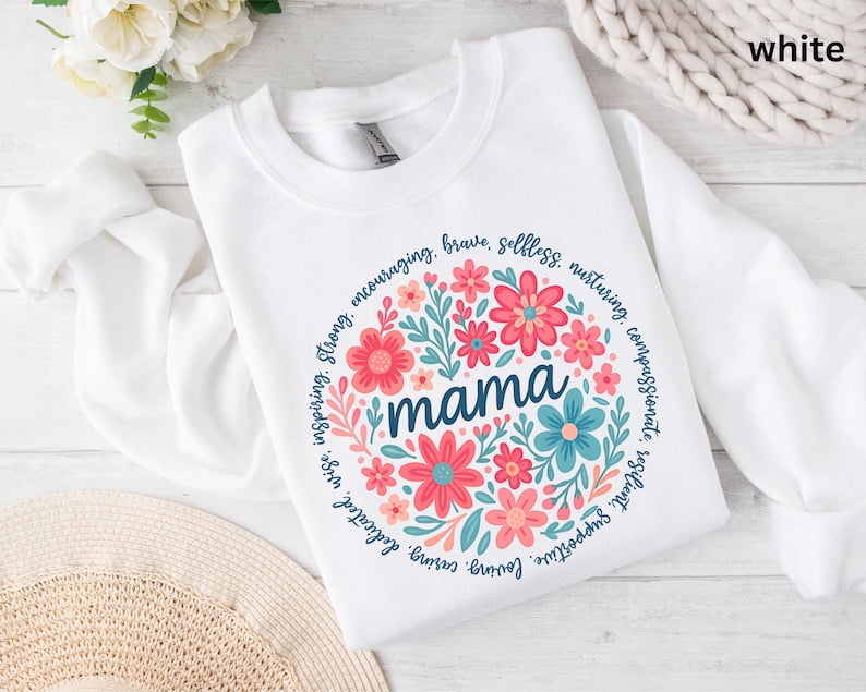 Boho Floral Mama Tee – Retro Mom Sublimation – Mom Life Print - Walmart.com
