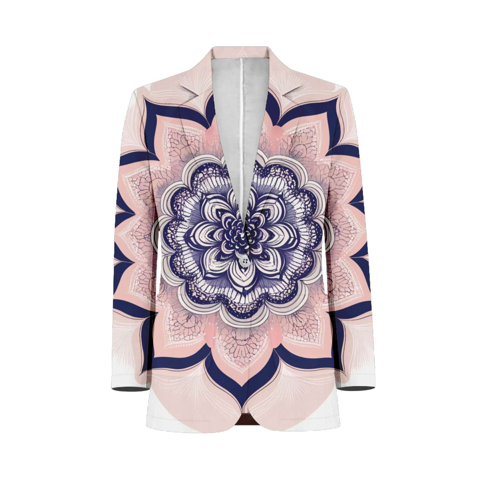 Boho Floral Mandala Art Men Blazers Slim Clothing Summer Jacket Man ...