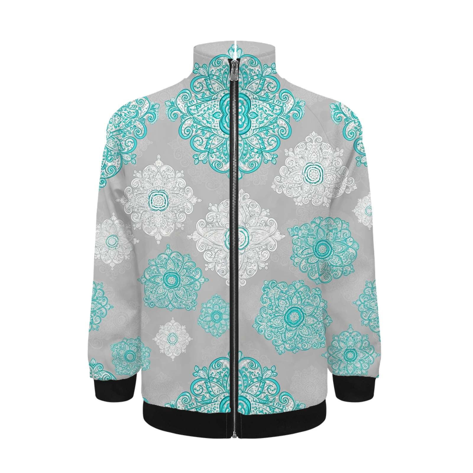 Boho Floral Mandala Print Jacket Men's Street Cool Long Sleeves Coat ...