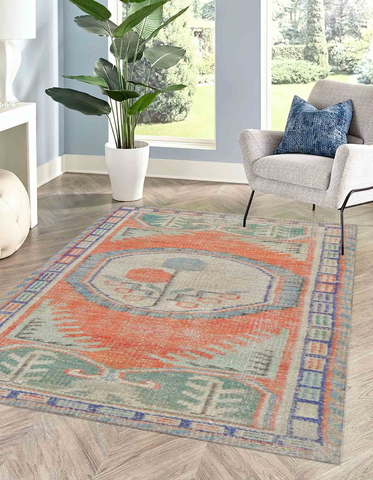 Boho Floral Pattern Rugs, Faded Rug, Minimal Rug, Antique Style Rugs ...