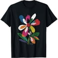 Boho Floral Pattern Wild Flower Summer Flowers Floral T-Shirt, F1023 ...