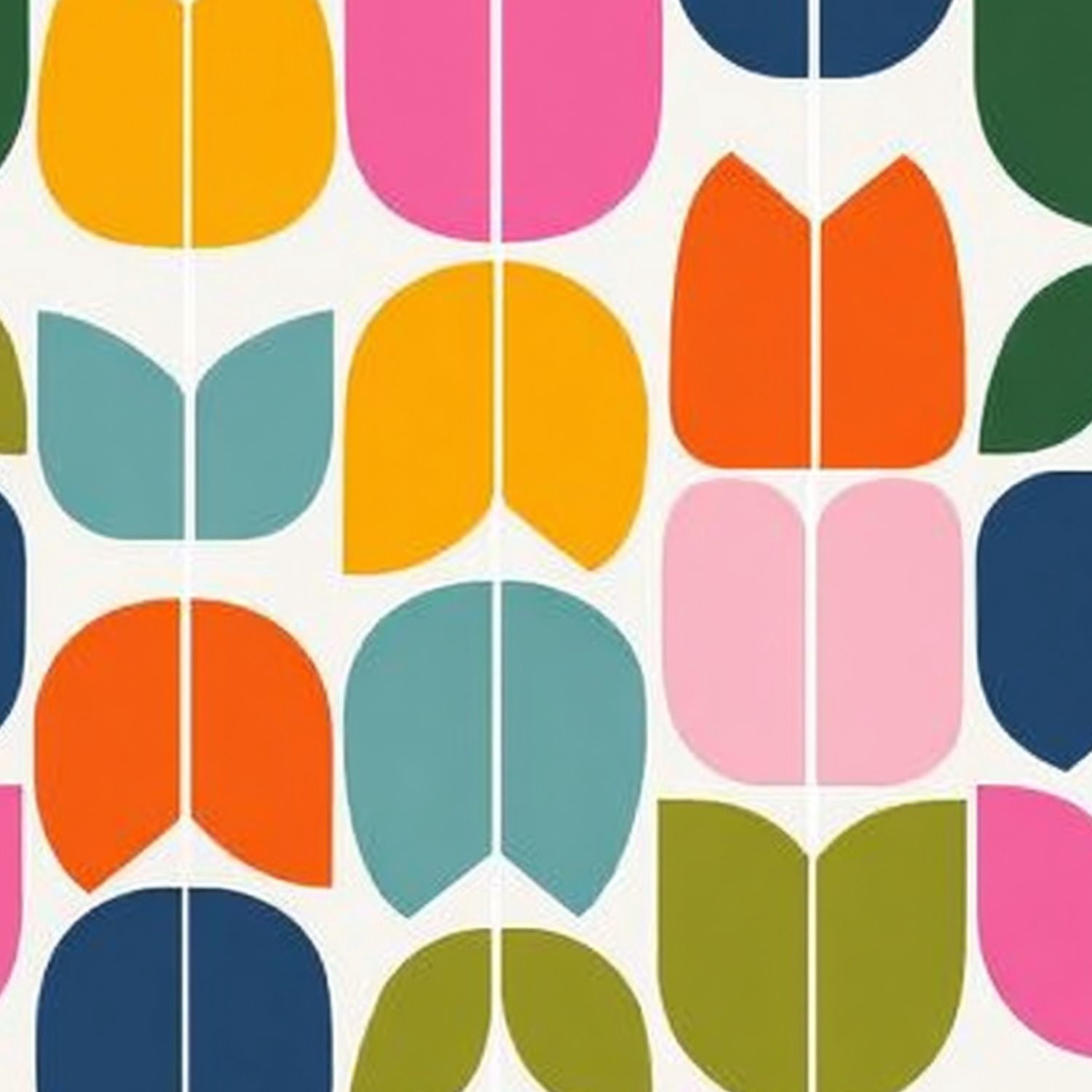 Boho Floral Peel and Stick Wallpaper 17.7in x 9.8ft Retro Geometric ...