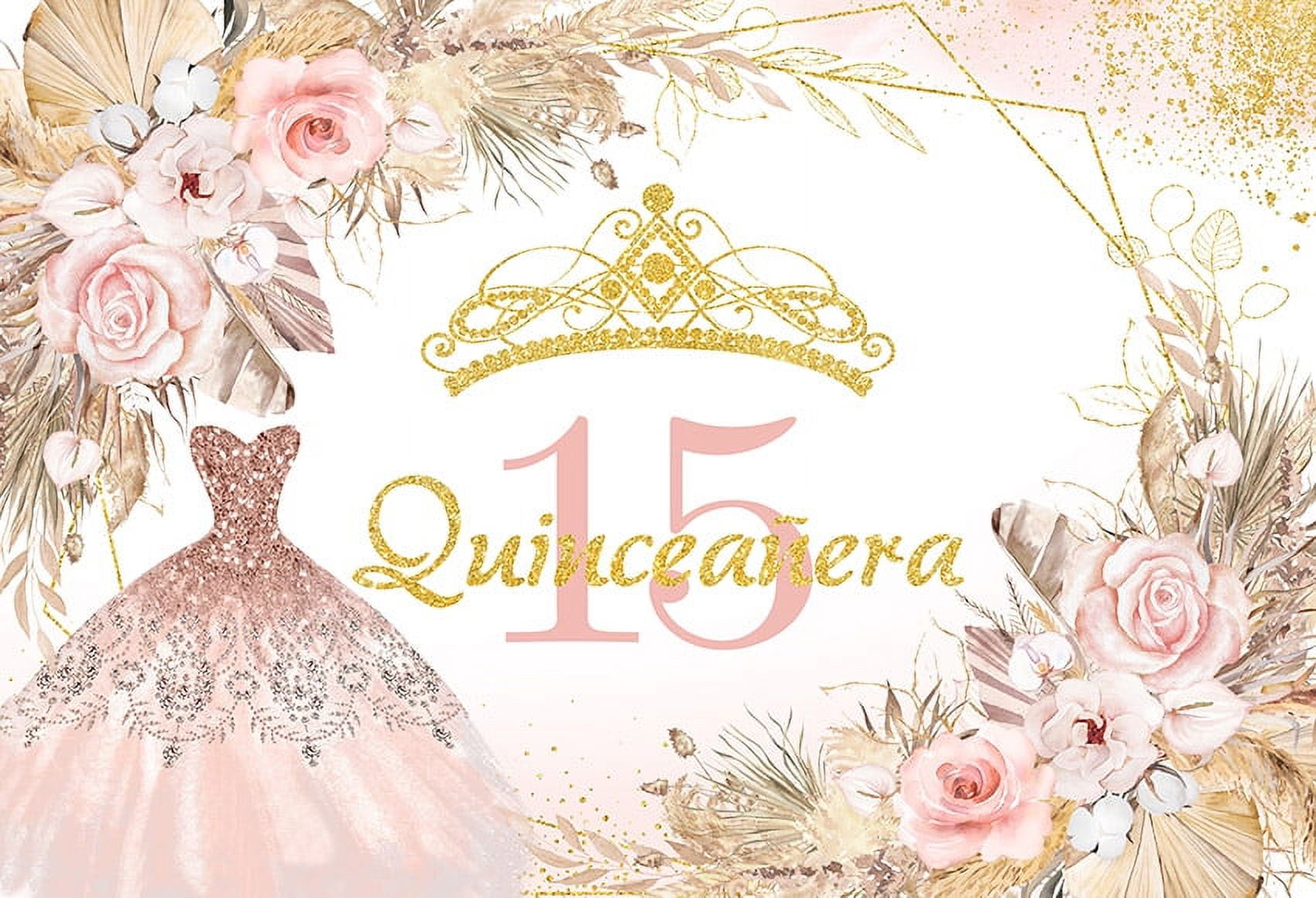 Boho Floral Quinceanera 15th Birthday Sweet Girl Mis Quince Party r ...