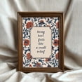 Boho Floral Quote Cottagecore Wall Decor Unframed Paper Print - Walmart.com