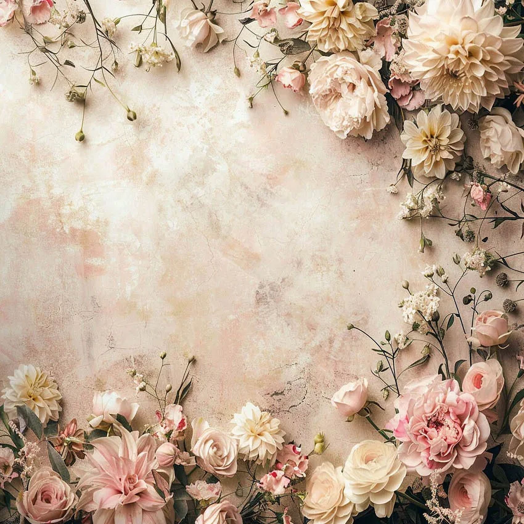 Boho Floral Rustic Room Adult Birthday Wedding Maternity Portrait r ...