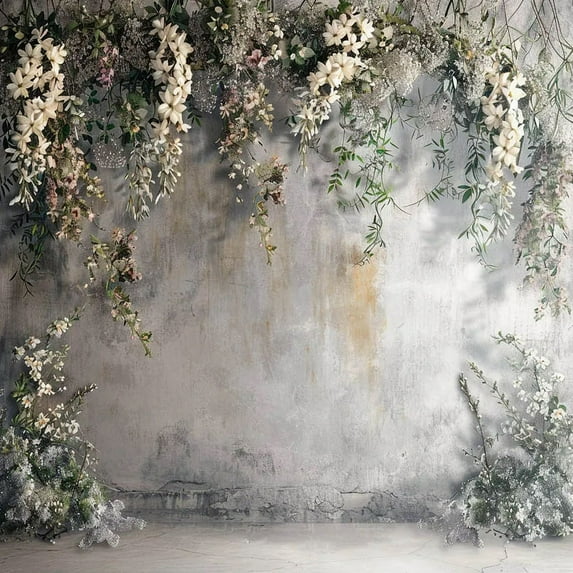 Boho Floral Rustic Room Adult Birthday Wedding Maternity Portrait r ...