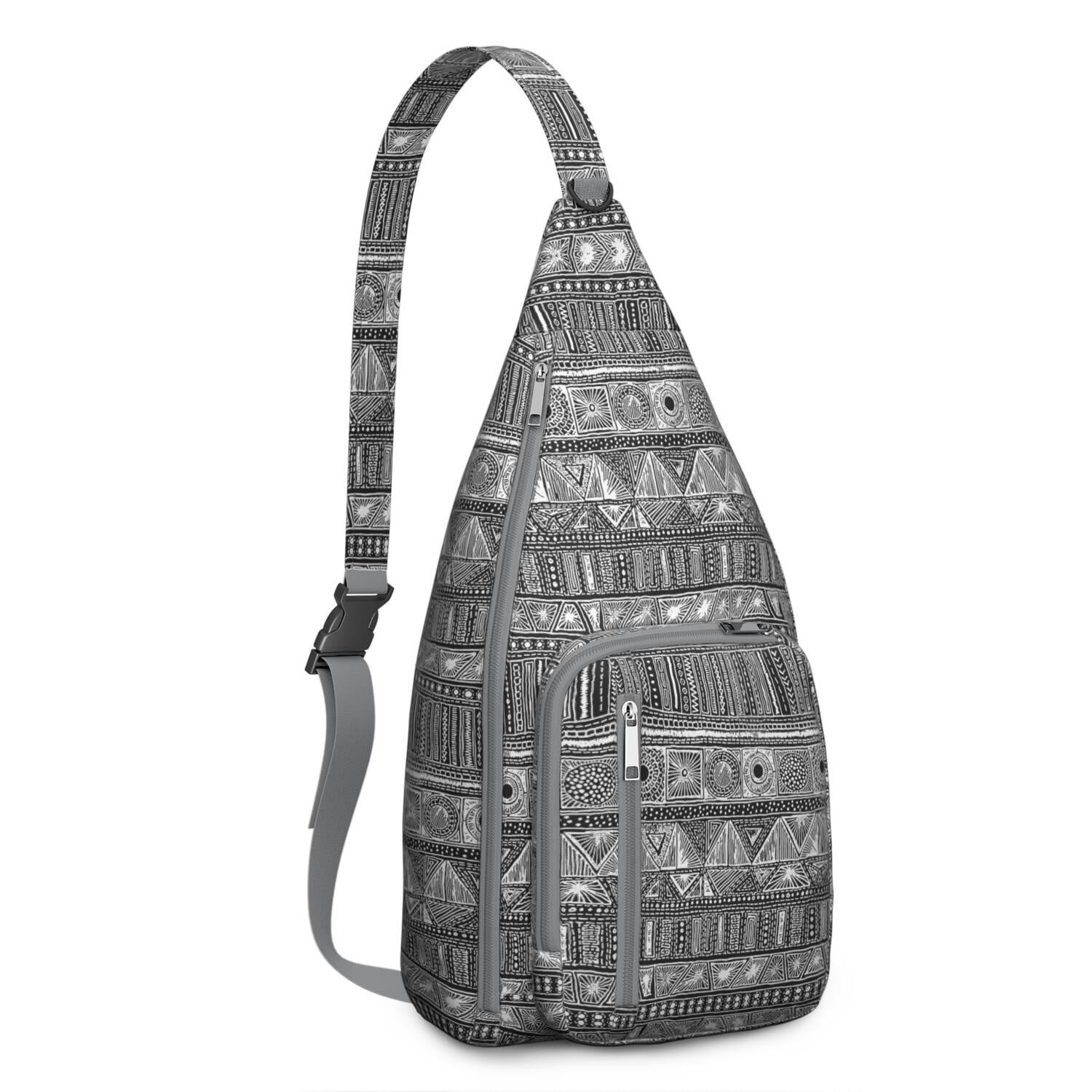 Boho Floral Sling Backpack – Crossbody Travel Bag, Multi-Functional ...