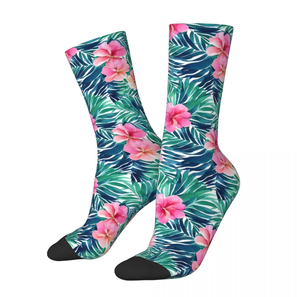 Boho Floral Stockings Bohemian Style Hippie Graphic Retro Socks Winter ...