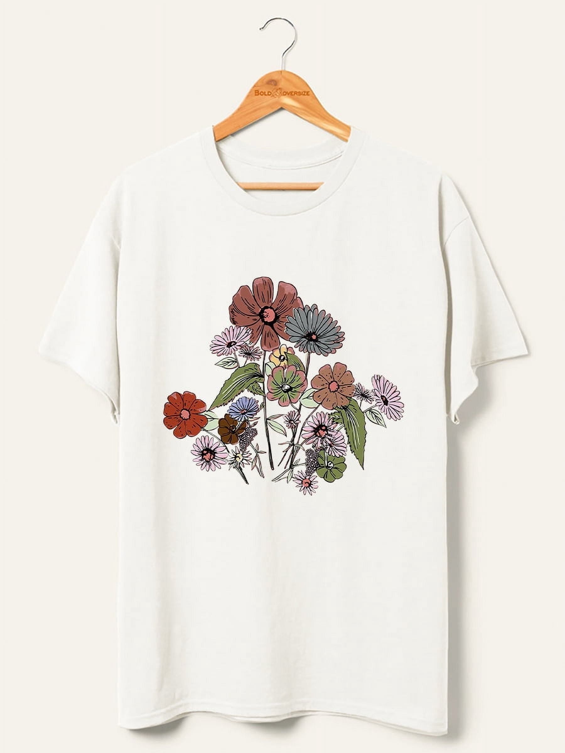 Boho Floral T-Shirt - Walmart.com