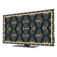 Boho Floral TV Cover for 55 Inch Screen, Stretch Fabric Dustproof TV ...