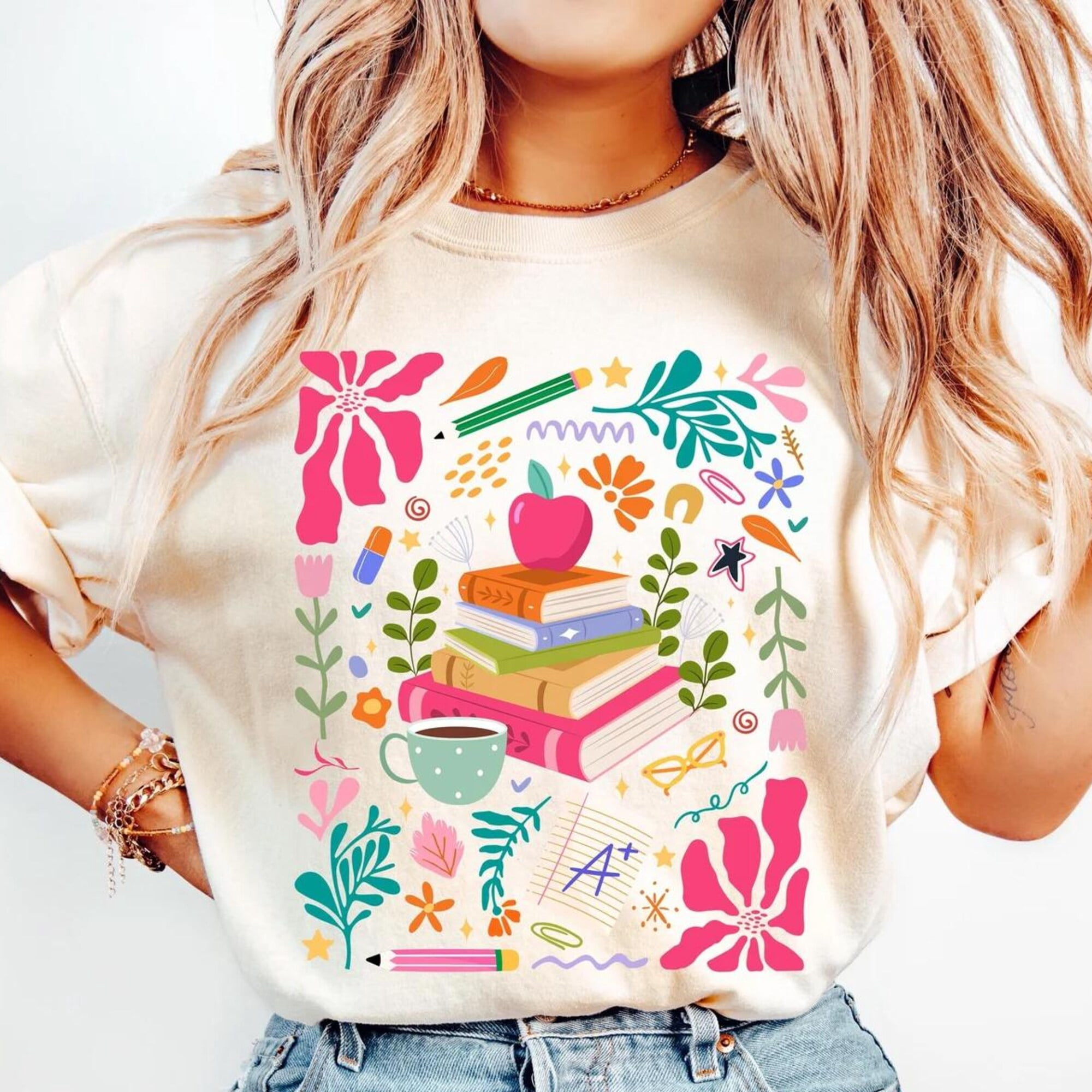 Boho Floral Teacher Shirt Back to School Shirt Teacher Appreciation ...