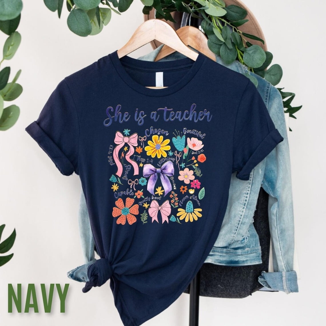 Boho Floral Teacher Shirt, Cute Retro Back to School Tee, Inspirational ...