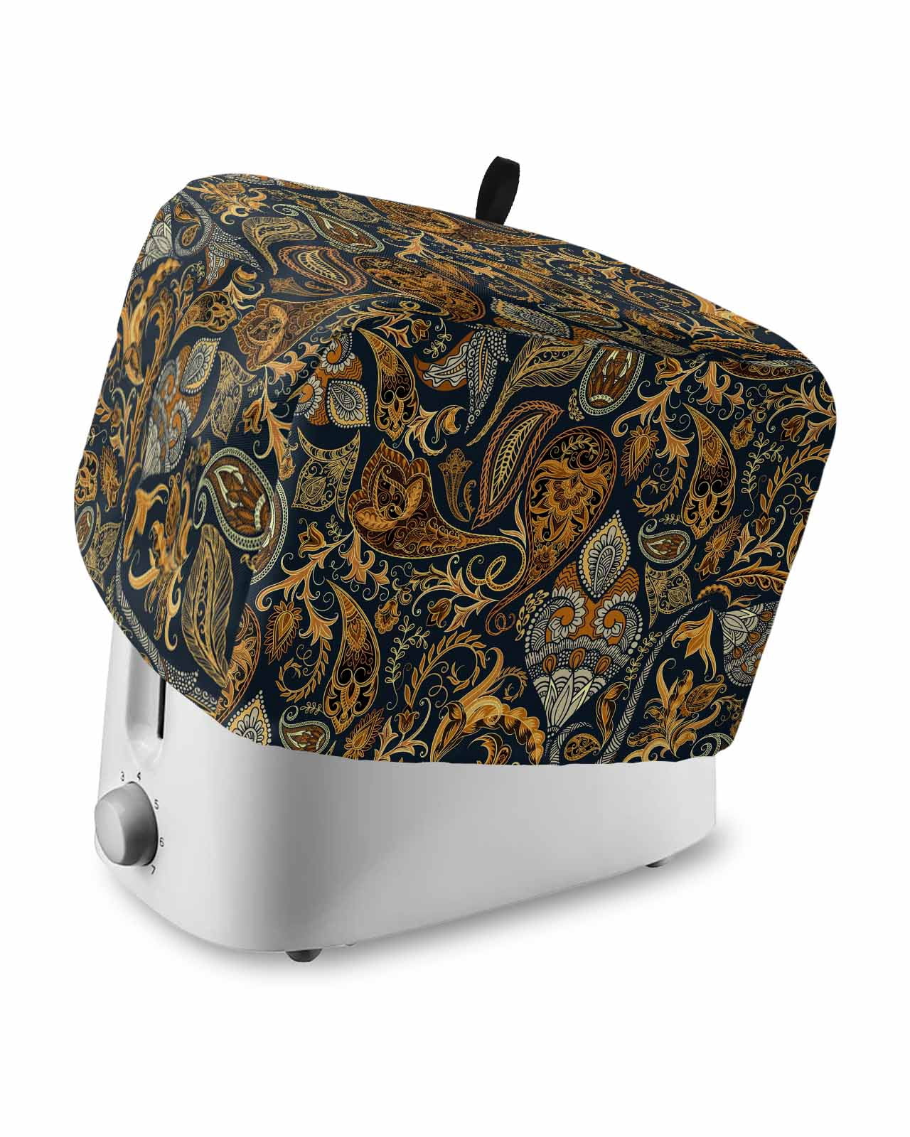 Boho Floral Toaster Cover 2 Slice, Vintage Botanical Paisley Flower ...