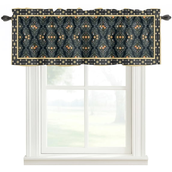 Boho Floral Valances for Windows Farmhouse Kitchen Curtains Valances ...