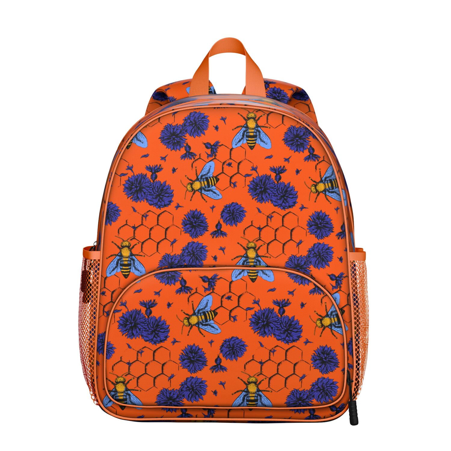 Boho Floral Vintage School Backpack - Waterproof Ergonomic Student ...