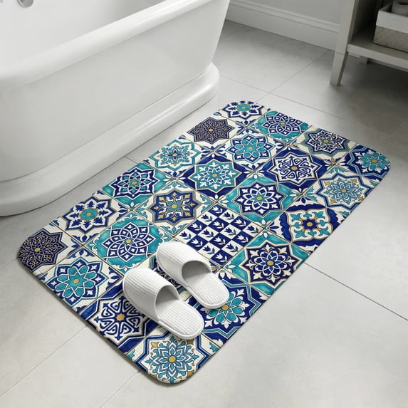 Boho Floral Washable Area Rugs for Living Room Bedroom, Large Non Slip ...