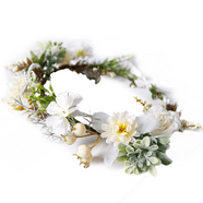 Fairy Women Floral Halo Boho Flower Headband Floral Crown Headpiece ...